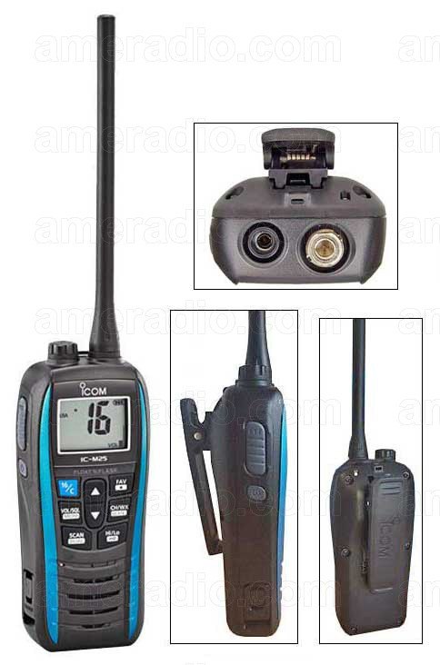 Icom M25 Handheld Buoyant Floating VHF Radio - TCS Chandlery