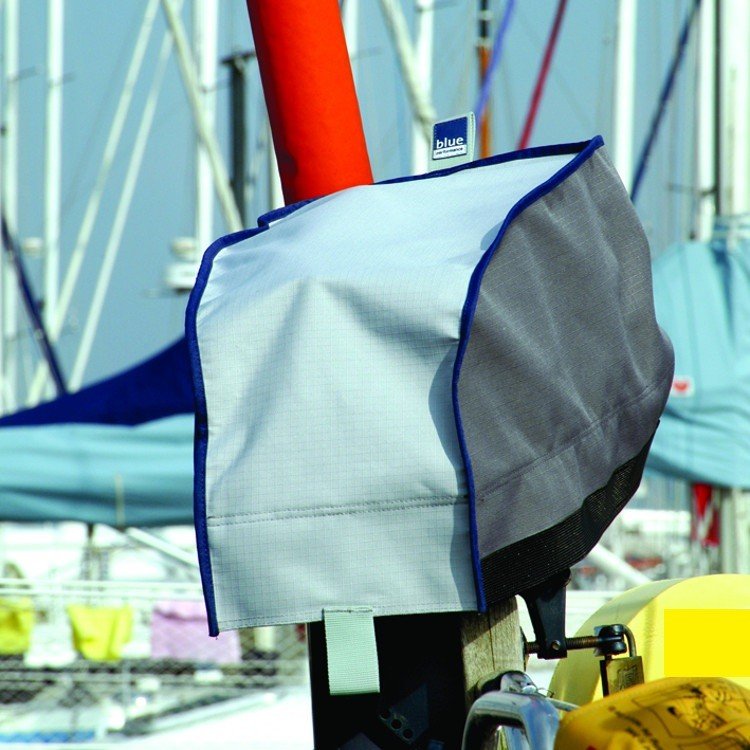 Blue Performance Outboard Covers Breathable Size - TCS Chandlery
