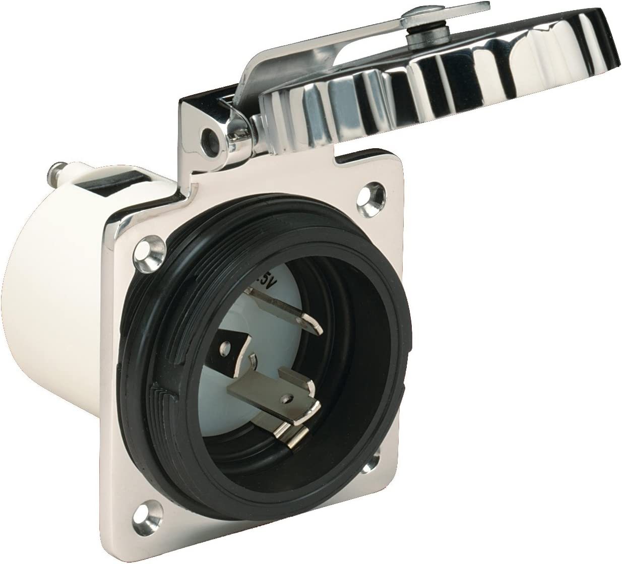 Marinco 16A 230V Stainless Steel Shore Power Inlet - TCS Chandlery