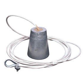 Tecnoseal Zinc Hanging Anode 2.5 Kilo - 6mtr Cable - TCS Chandlery