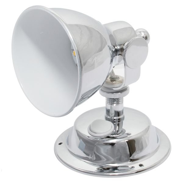 AAA 12v LED Deluxe Berth Light Chrome - TCS Chandlery