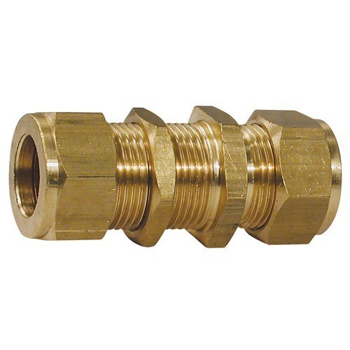 Wade Equal 3/8 tube x 3/4 BulkHead Coupling - TCS Chandlery