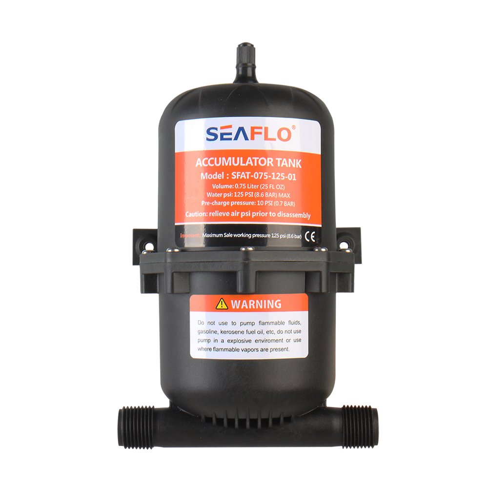Seaflo 0.75Ltr Pressurised Accumulator Tank - TCS Chandlery