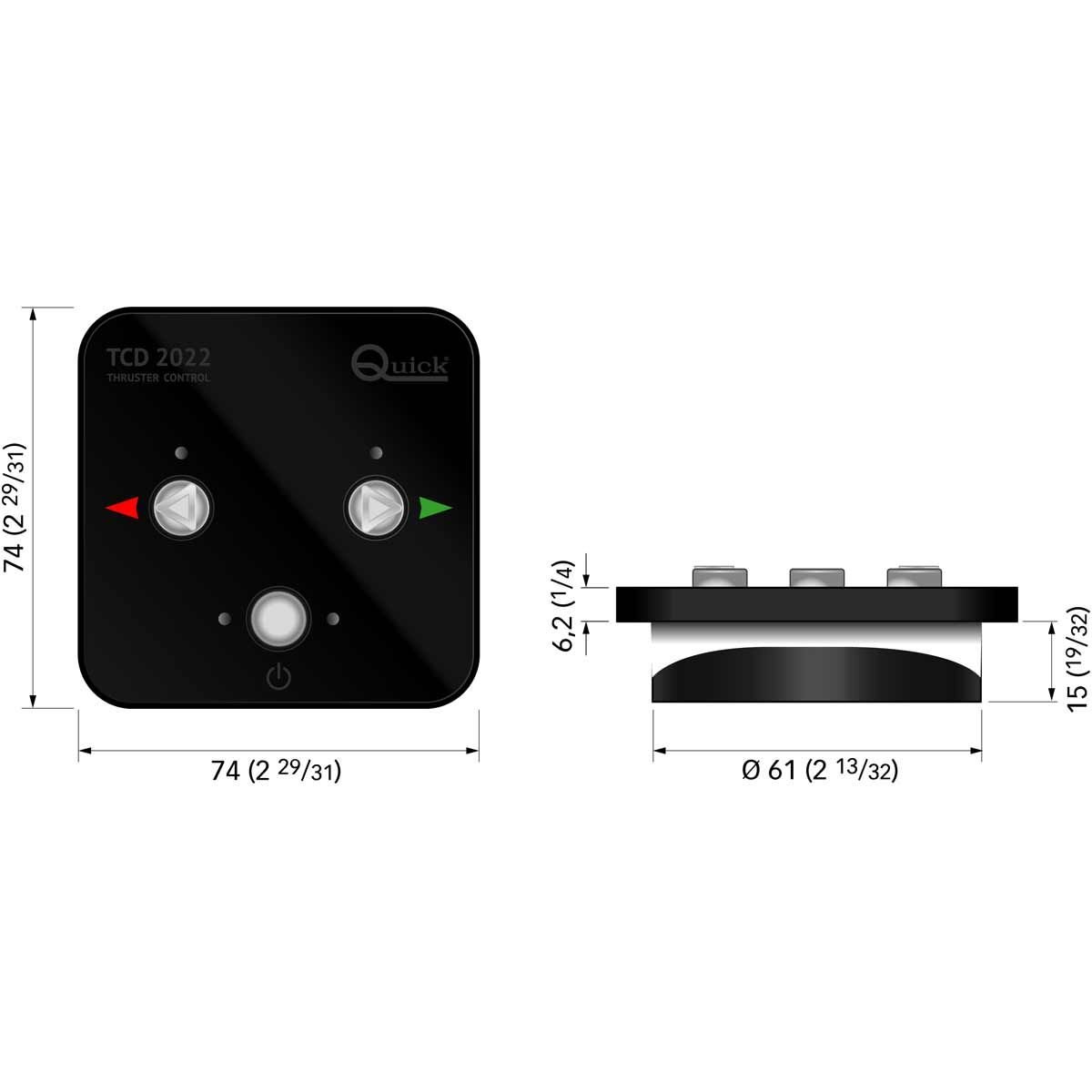 Quick TCD Touch Pad Control Panel - TCS Chandlery