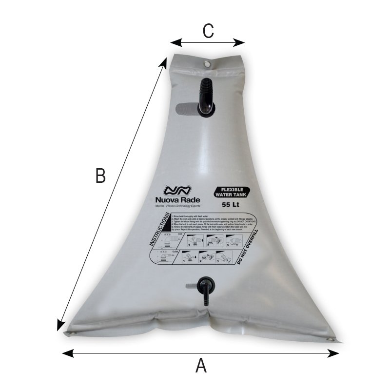 Flexible Water Tank Bow Shape - TCS Chandlery