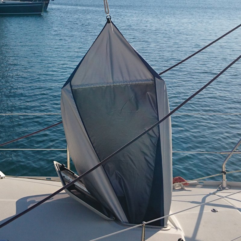 Lalizas Boat Yacht Hatch Grey Ventilating Sail - Windtrap - TCS Chandlery
