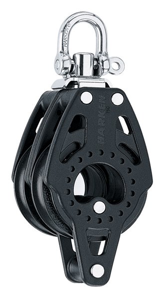 Harken 75mm Double Carbo Block w/Becket - TCS Chandlery