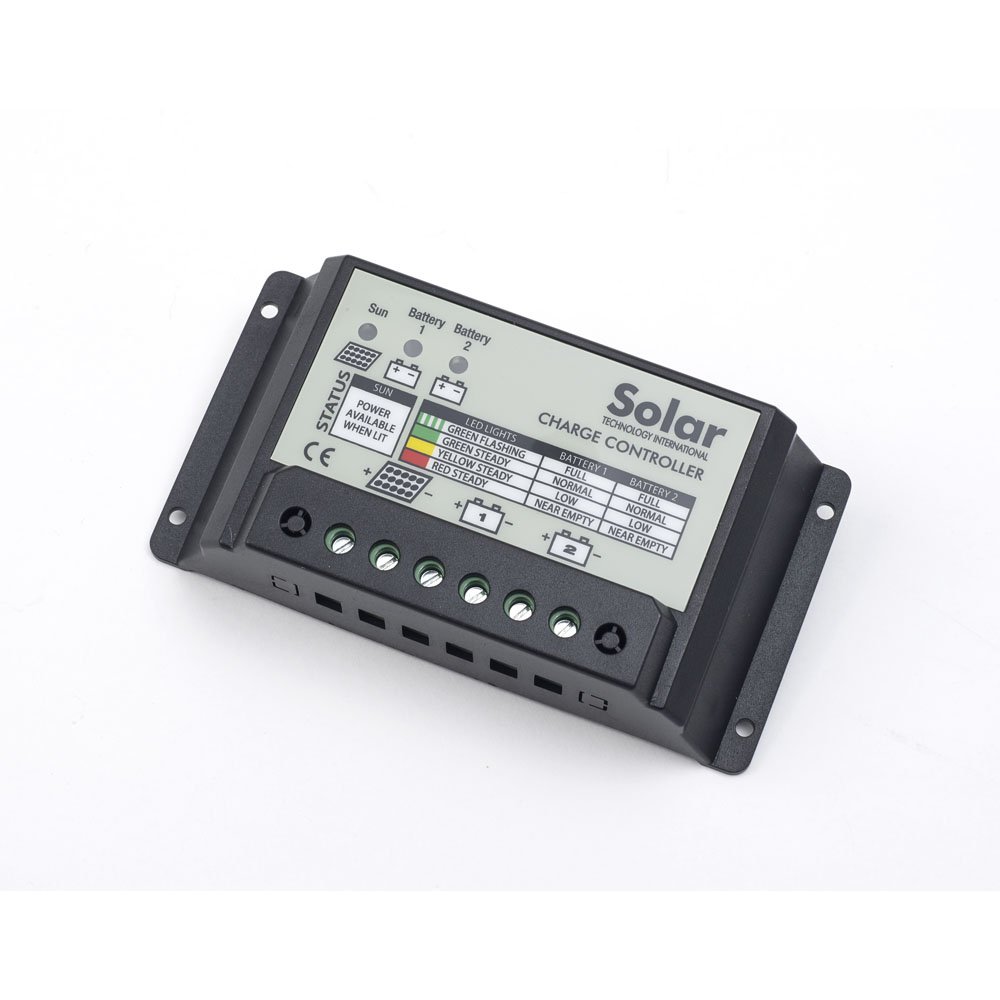 Solar Technology 10A Dual Battery Charge Controller - TCS Chandlery