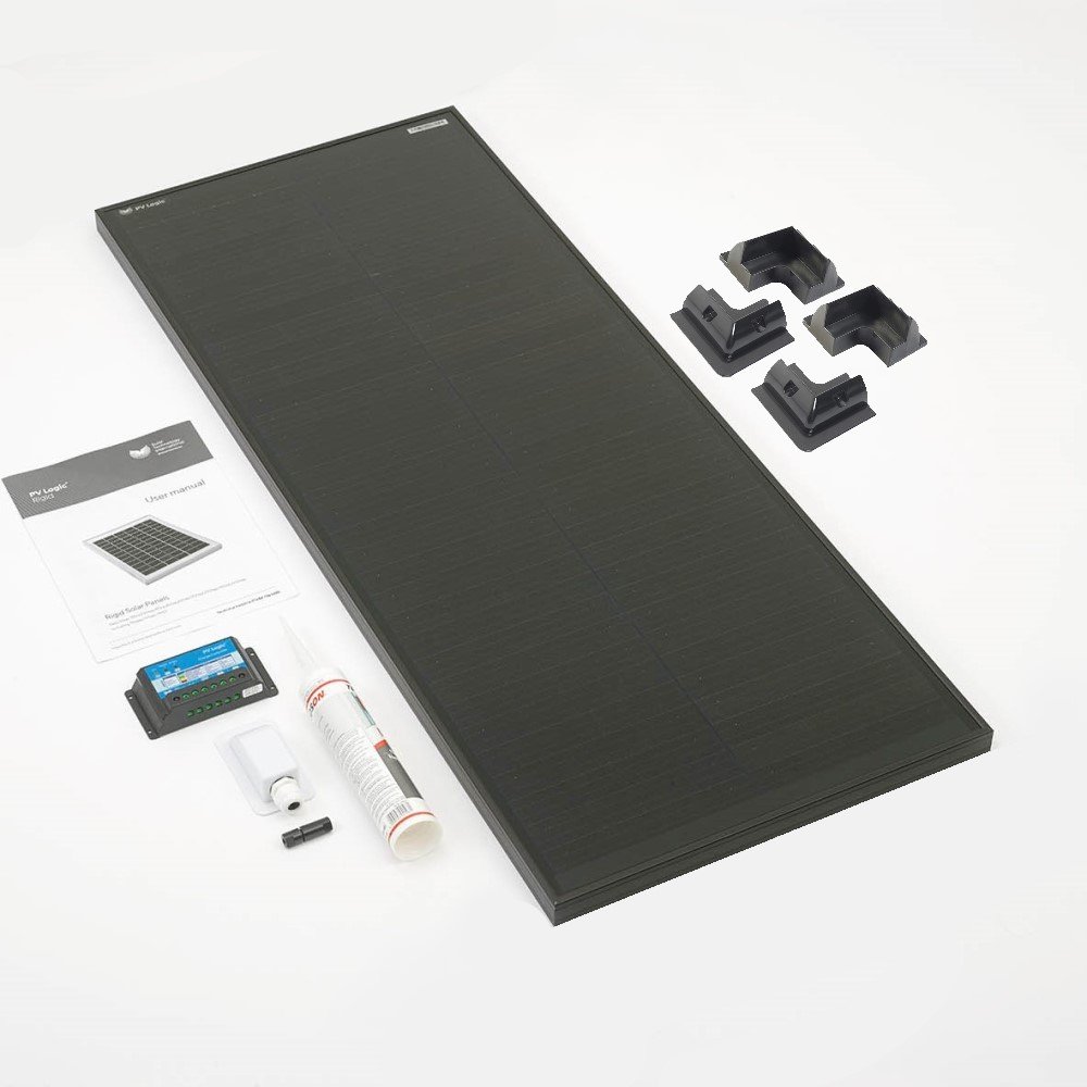 Solar Technology 100W Rigid MHD Solar Panel ABS Mounts & 10A PWM - TCS ...