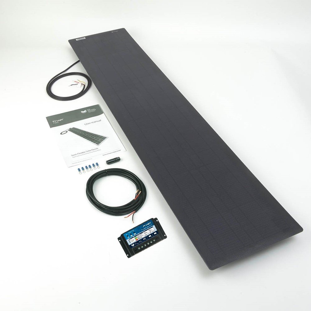 Solar Technology 60W Black Flexi Rear Exit Solar Panel & 10A PWM - TCS ...