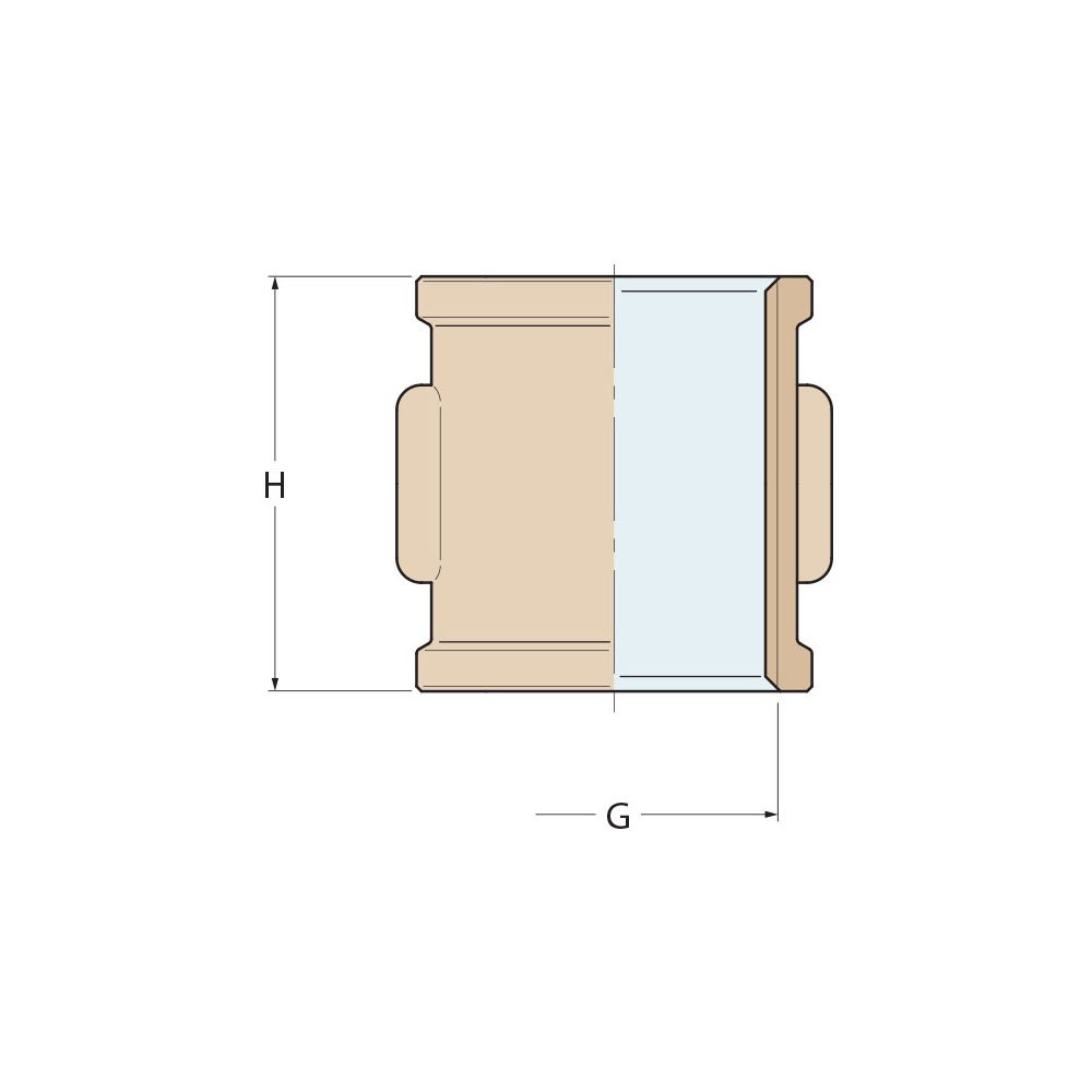 Guidi Brass Cap F 2 in - TCS Chandlery