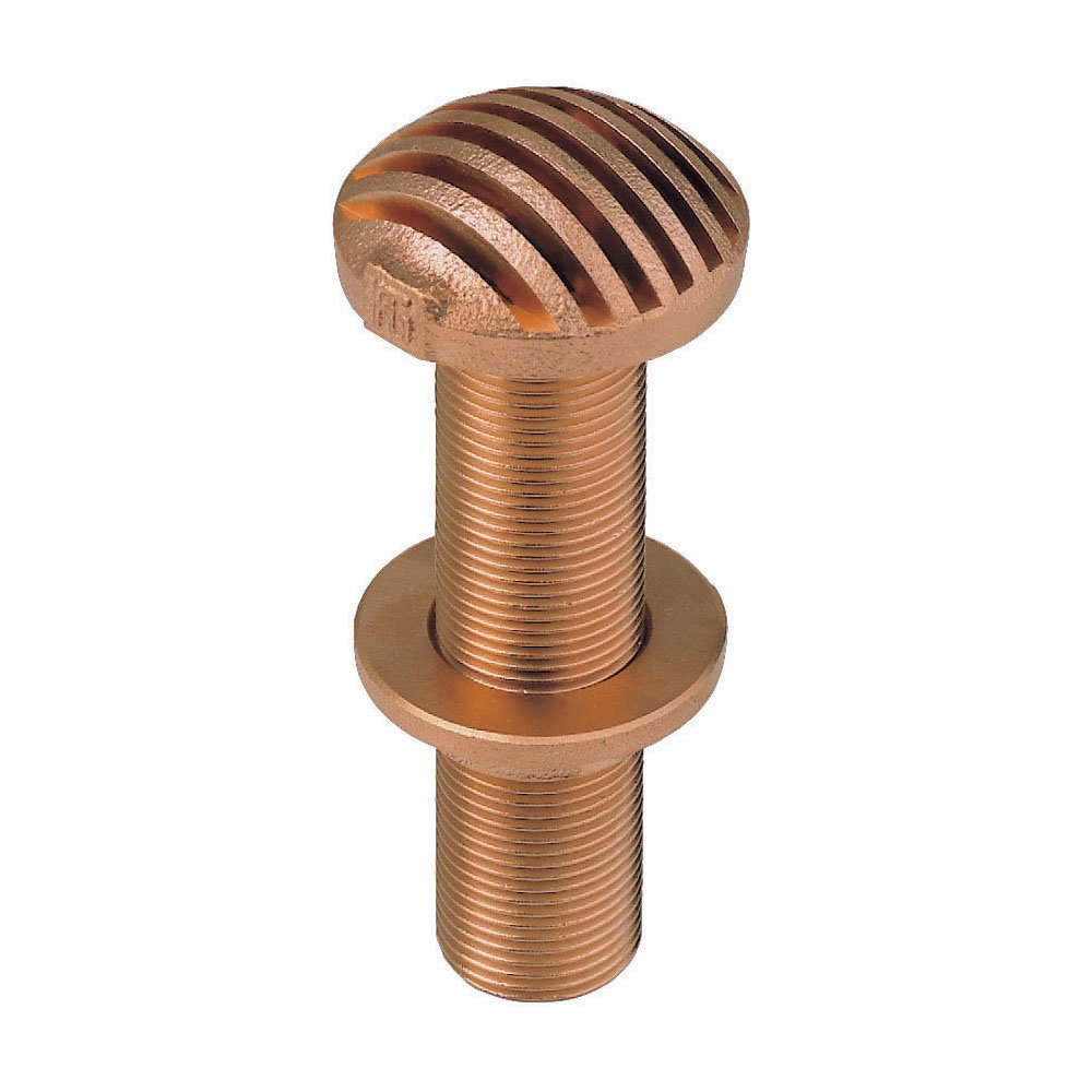 Guidi Bronze Round Water Inlet 1 in - TCS Chandlery