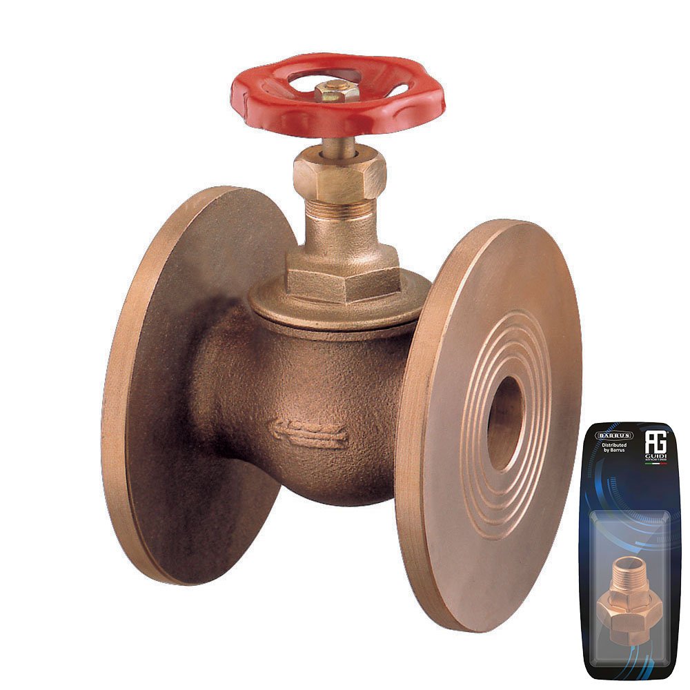 Guidi Bronze Globe Valve PN06 w/ Semi Auto Closing DN100 - TCS Chandlery