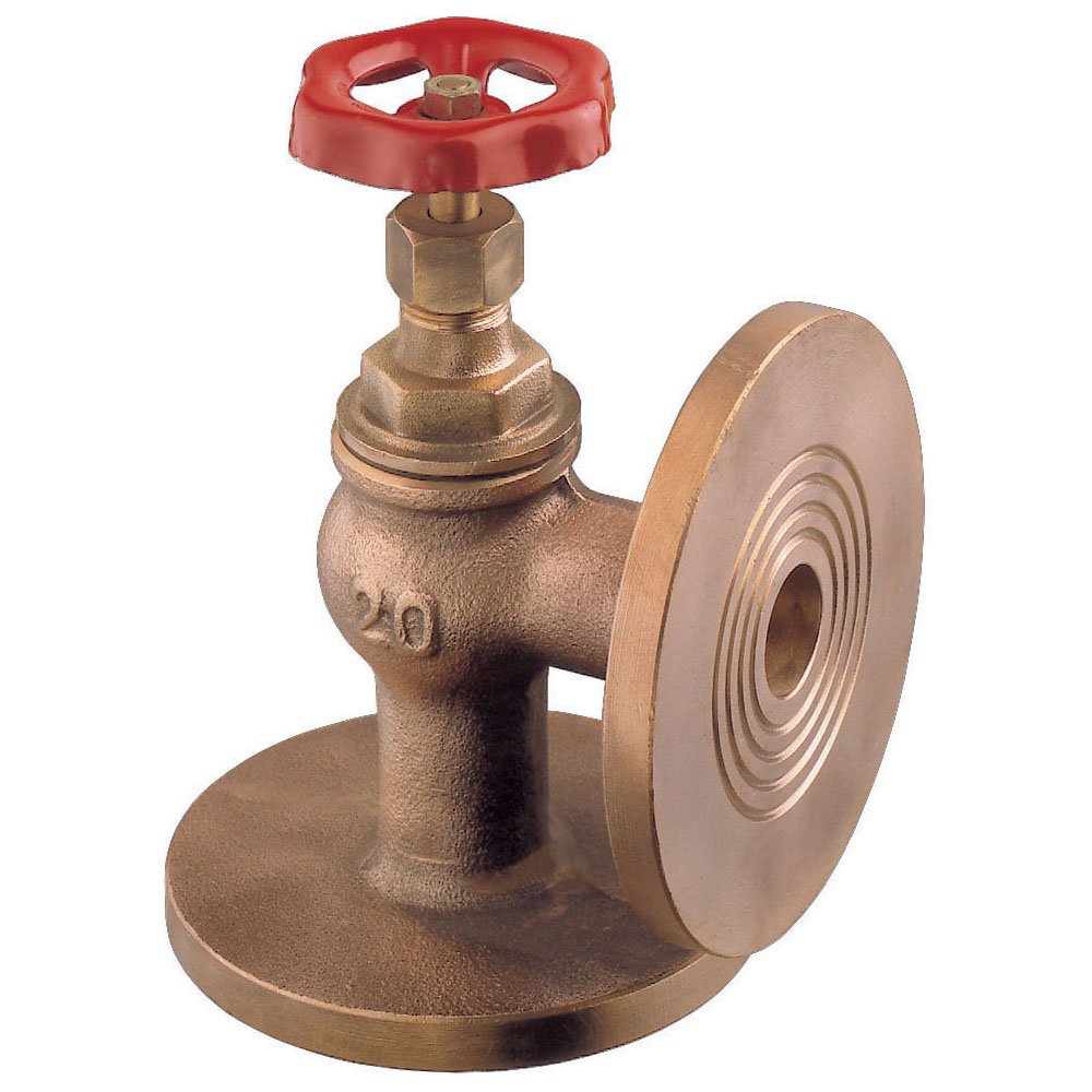 Guidi Bronze Globe Valve PN16 with Semi Auto Closing DN32 - TCS Chandlery