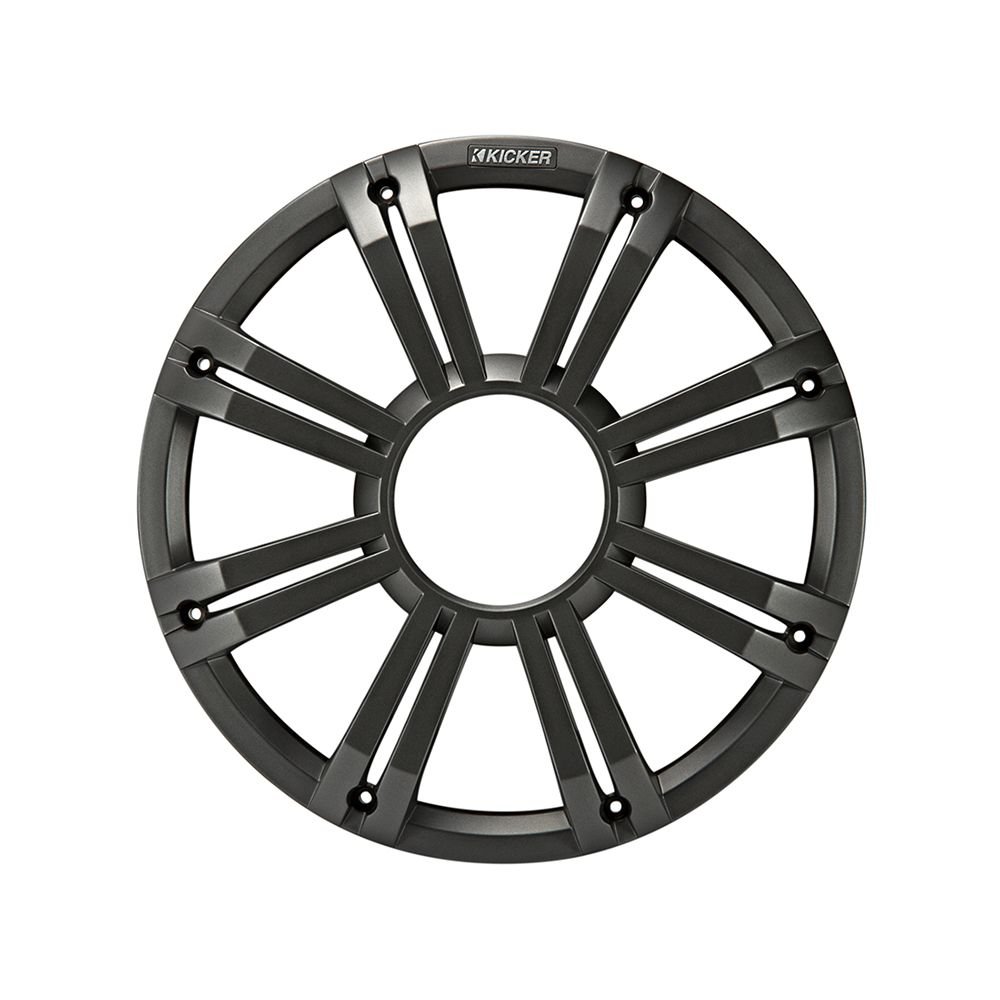 Kicker Marine 10" Charcoal LED Subwoofer Grill - TCS Chandlery