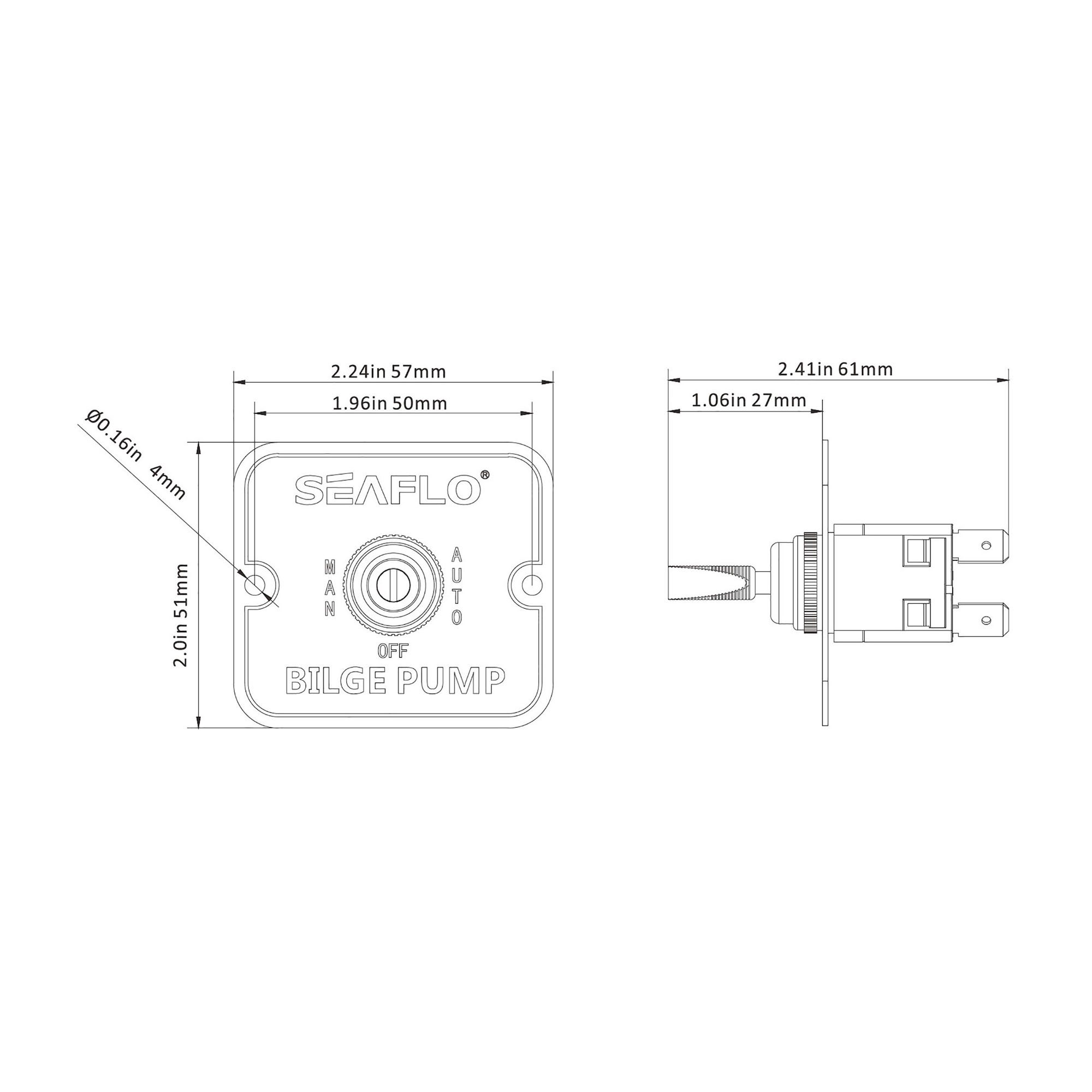 Seaflo Bilge Switch Panel - TCS Chandlery