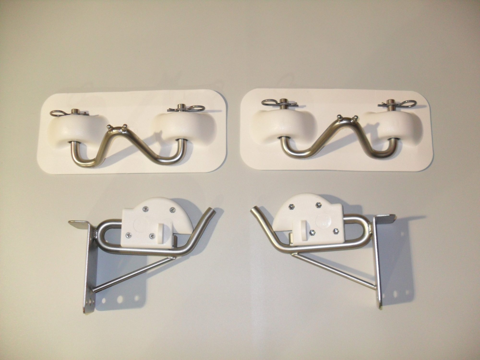 IBS PVC Snap Davit Kit Transom Mount White Pads - TCS Chandlery