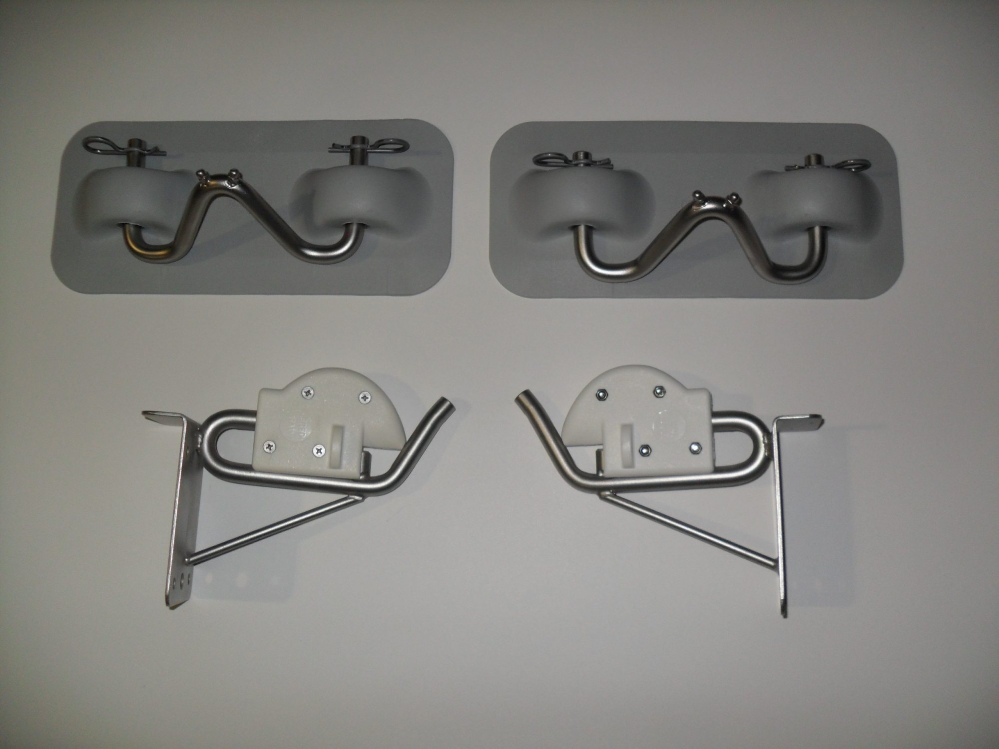 IBS Rubber Snap Davit Kit Transom Mount Grey Pads - TCS Chandlery