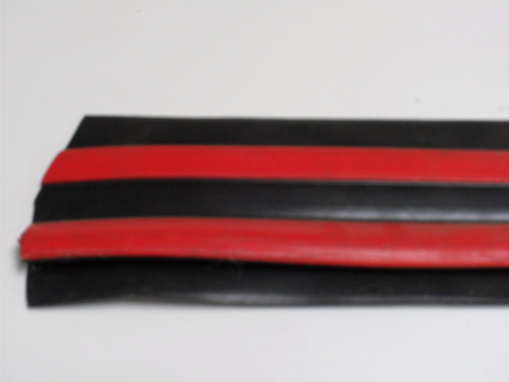 IBS PVC Tear Drop Rubbing Strake Black/Red Stripes 2M x 10cm - TCS ...