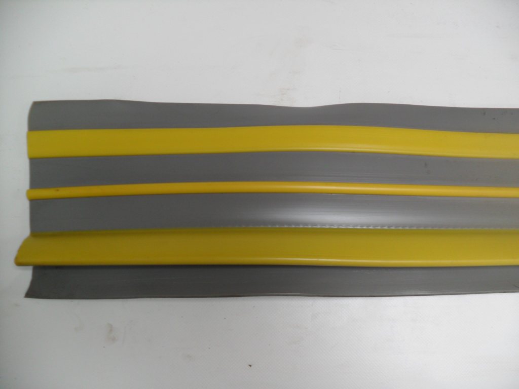IBS PVC Tear Drop Rubbing Strake Grey/Yellow 3M x 12cm - TCS Chandlery