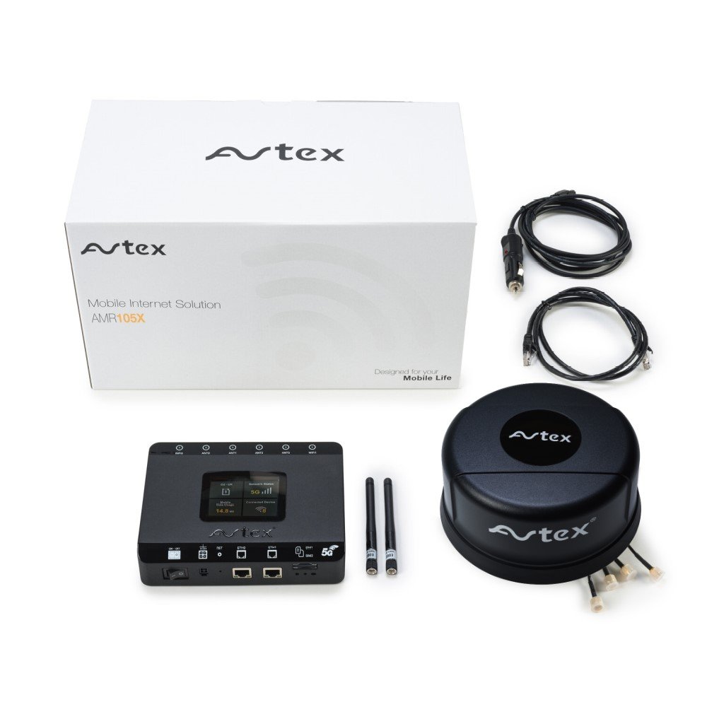 Avtex AMR105X 5G Dual Sim & Wi-Fi 6 Mobile Internet Router - Black ...