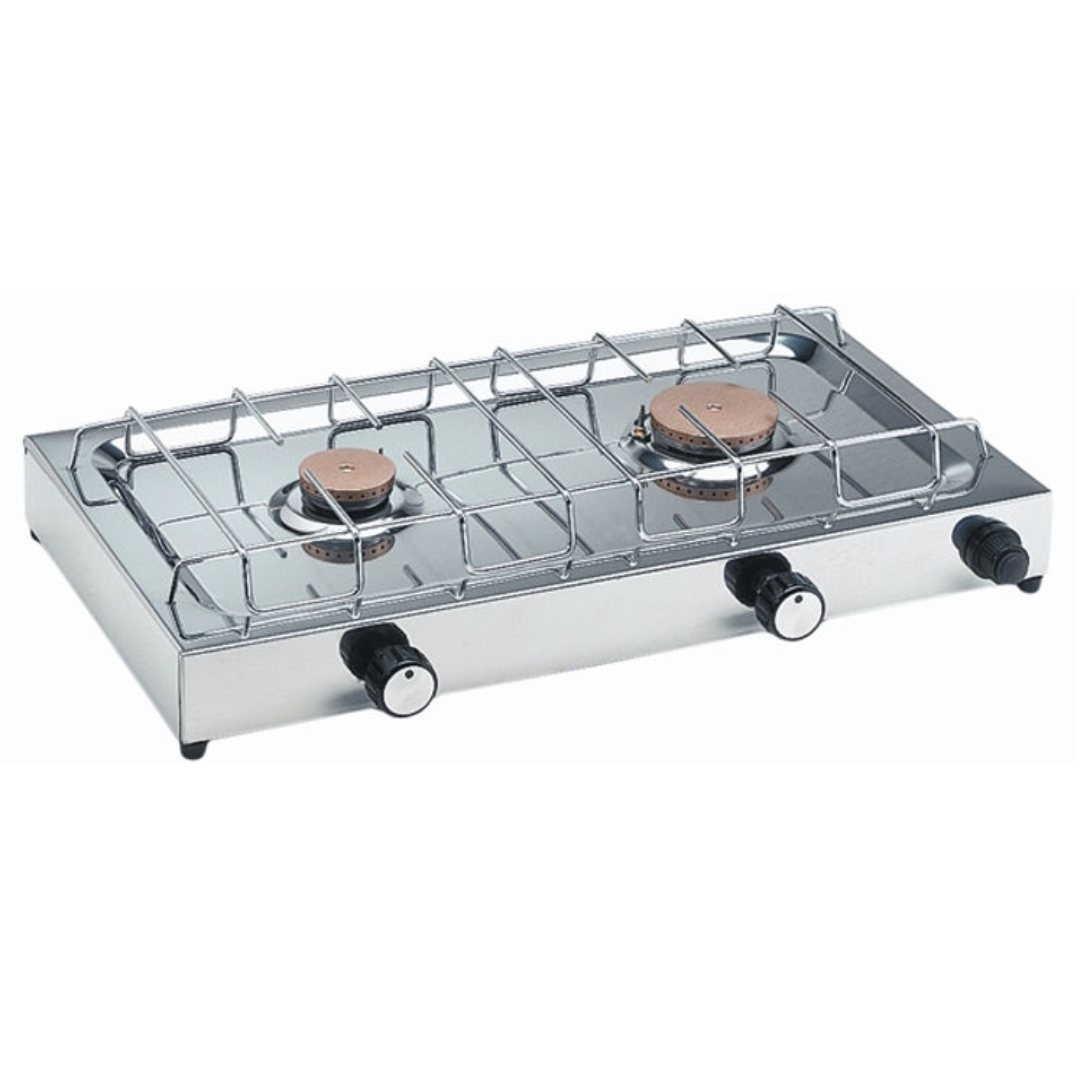 Techimpex SAILOR Double burner cooker with 2 brass burners. - TCS Chandlery