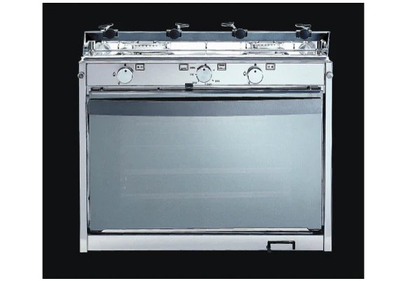 Techimpex Mariner 2 Cooker - 2 Burner Hob, Oven & Grill, Pan Clamps ...