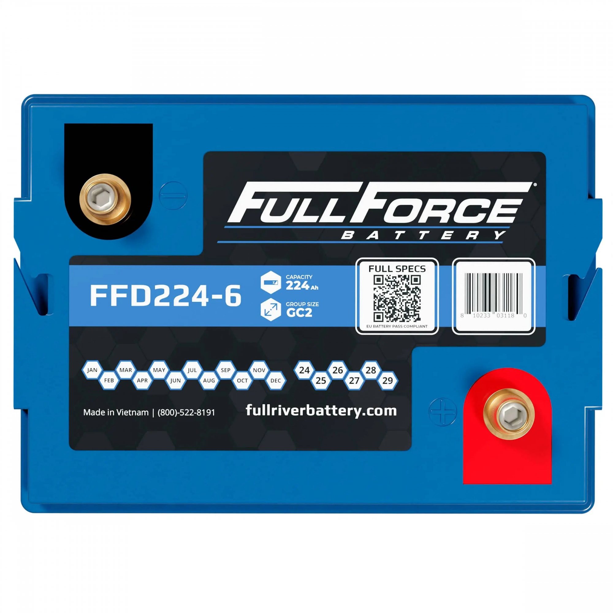 Fullriver Battery Full Force Battery FFD224-6 - TCS Chandlery