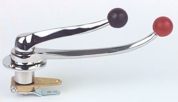 C.Quip Chrome Side Mount Twin Lever Engine Control - TCS Chandlery