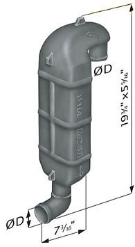 Vetus Exhaust Gooseneck - TCS Chandlery