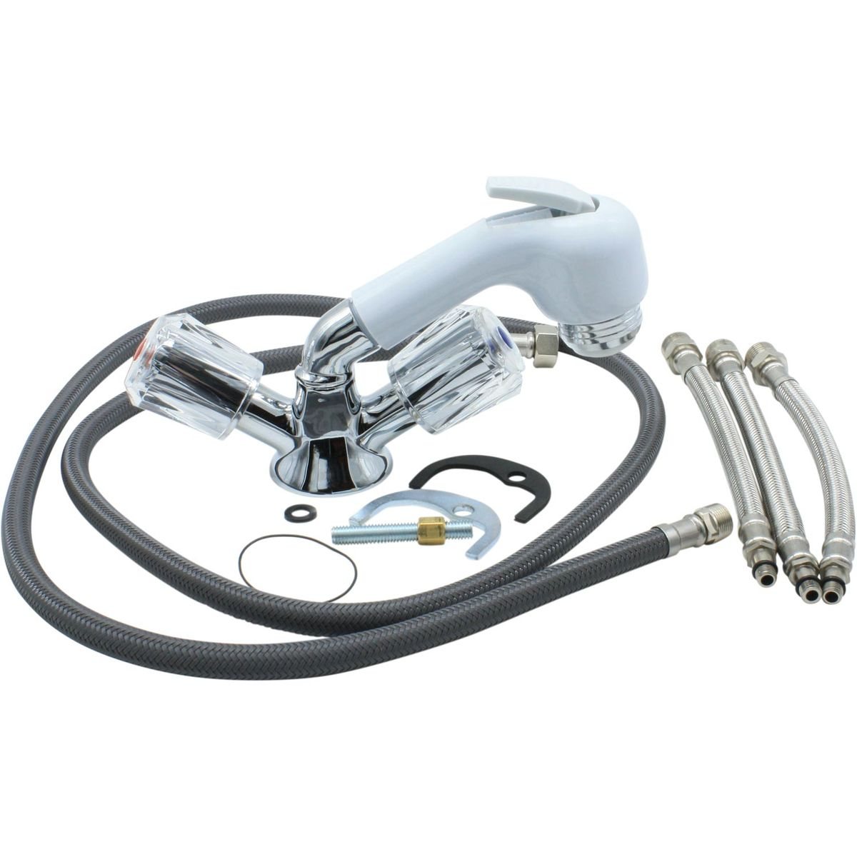 Aquafax Chromed Brass Monobloc Pull Out Shower Mixer Tap - TCS Chandlery