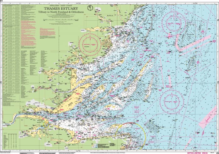 Imray C1 Thames Estuary Chart - TCS Chandlery