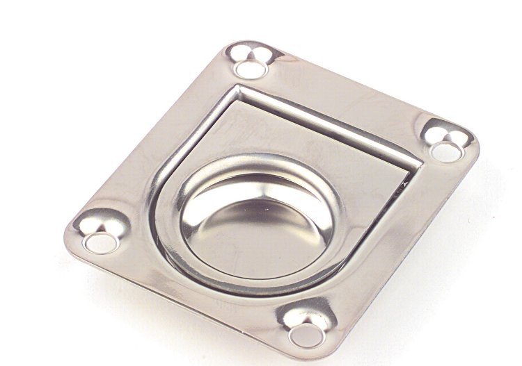 Talamex Polished Stainless Steel Spring Loaded Lift ring - TCS Chandlery