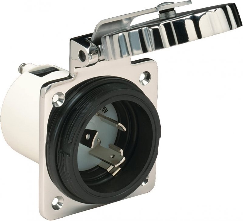 Marinco 16A 230V Stainless Steel Shore Power Inlet - TCS Chandlery
