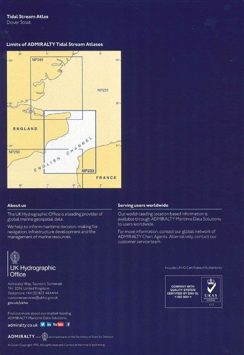 Admiralty NP233 Dover Strait Tidal Stream Atlas - TCS Chandlery