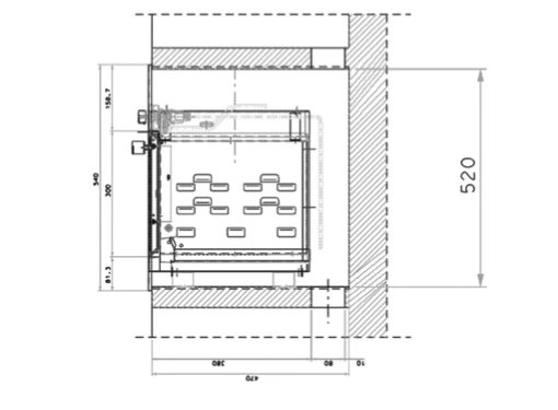 Techimpex Maxi Built in Gas Oven without Grill - TCS Chandlery